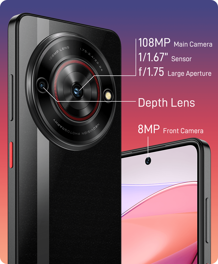 Telefon mobil ZTE nubia Focus, Dual SIM, 256GB, 6GB RAM, 5G, Black ...